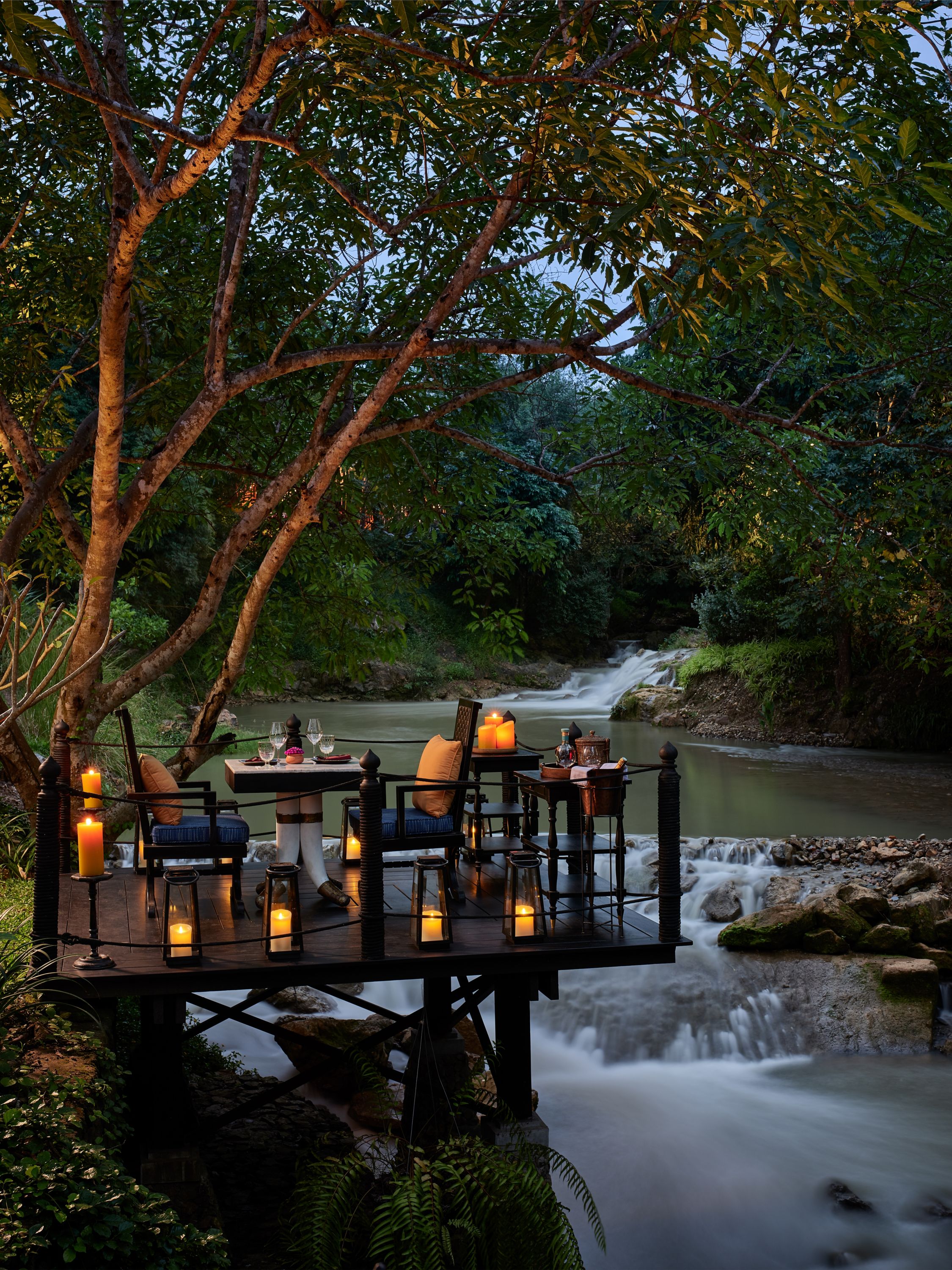 Private Waterfall Dinner | Rosewood Luang Prabang